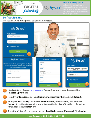 Fillable Online Welcome to My Sysco Fax Email Print - pdfFiller