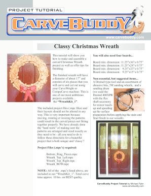 Fillable Online Classy Christmas Wreath Fax Email Print - pdfFiller