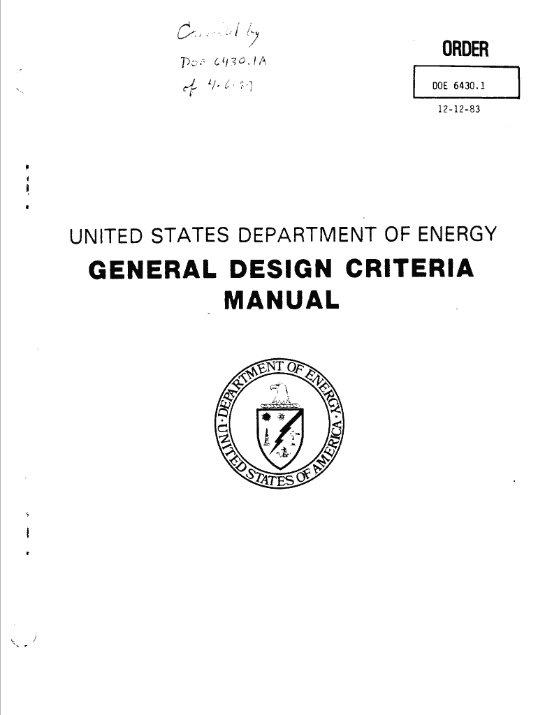 Fillable Online GENERAL DESIGN CRITERIA Fax Email Print - pdfFiller
