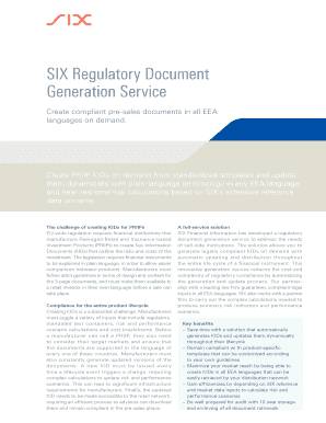 Fillable Online SIX Regulatory Document Fax Email Print - pdfFiller
