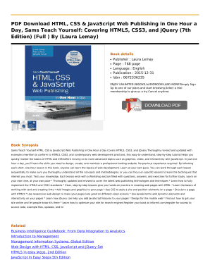 Fillable Online PDF Download HTML, CSS & JavaScript Web Publishing in ...