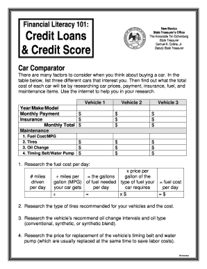 Fillable Online Financial Literacy 101: Fax Email Print - pdfFiller