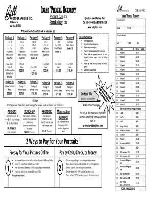 Fillable Online Picture Day: tbd Fax Email Print - pdfFiller