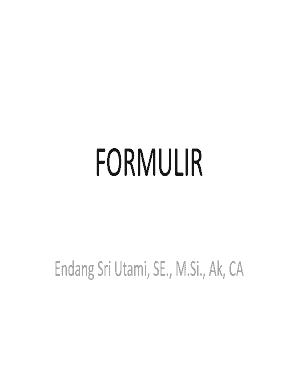 Fillable Online Endang Sri Utami, SE Fax Email Print - pdfFiller