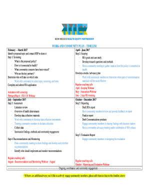 Fillable Online Site Specific Work Plan Template Guidelines Fax Email ...