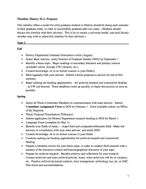 Fillable Online Timeline: History M Fax Email Print - pdfFiller