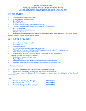 Fillable Online FORTUNE TOWERS BRANCH, BHUBANESWAR-751023 Fax Email ...