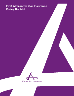 Fillable Online First Alternative Car Insurance Fax Email Print - pdfFiller