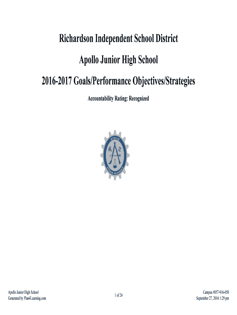 Fillable Online Apollo Junior High School Fax Email Print - pdfFiller