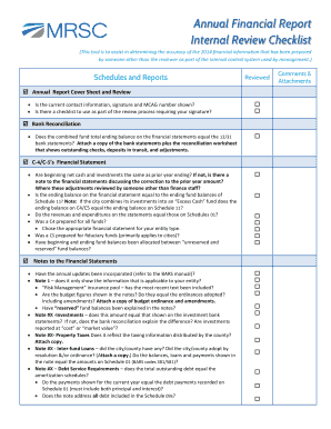 Fillable Online Internal Review Checklist Fax Email Print - pdfFiller