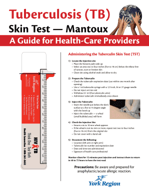 Fillable Online Skin Test Mantoux Fax Email Print - pdfFiller
