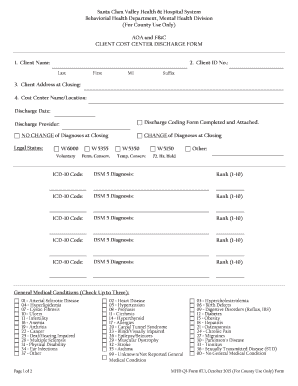 Fillable Online Behaviorial Health Department, Mental Health Division ...