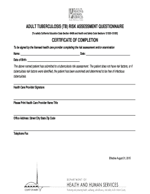 Fillable Online (To satisfy California Education Code Section 49406 and ...