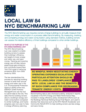Fillable Online NYC BENCHMARKING LAW Fax Email Print - pdfFiller