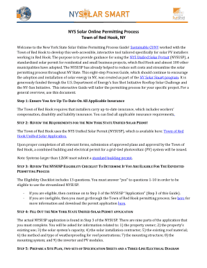 Fillable Online NYS Solar Online Permitting Process Fax Email Print ...