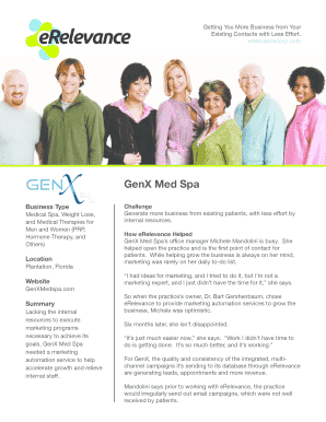 Fillable Online GenX Med Spa Fax Email Print - pdfFiller