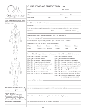 Fillable Online Client Intake and Consent Form Fax Email Print - pdfFiller