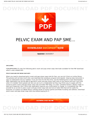 Fillable Online BOOKS ABOUT PELVIC EXAM AND PAP SMEAR SOAP NOTE Fax ...