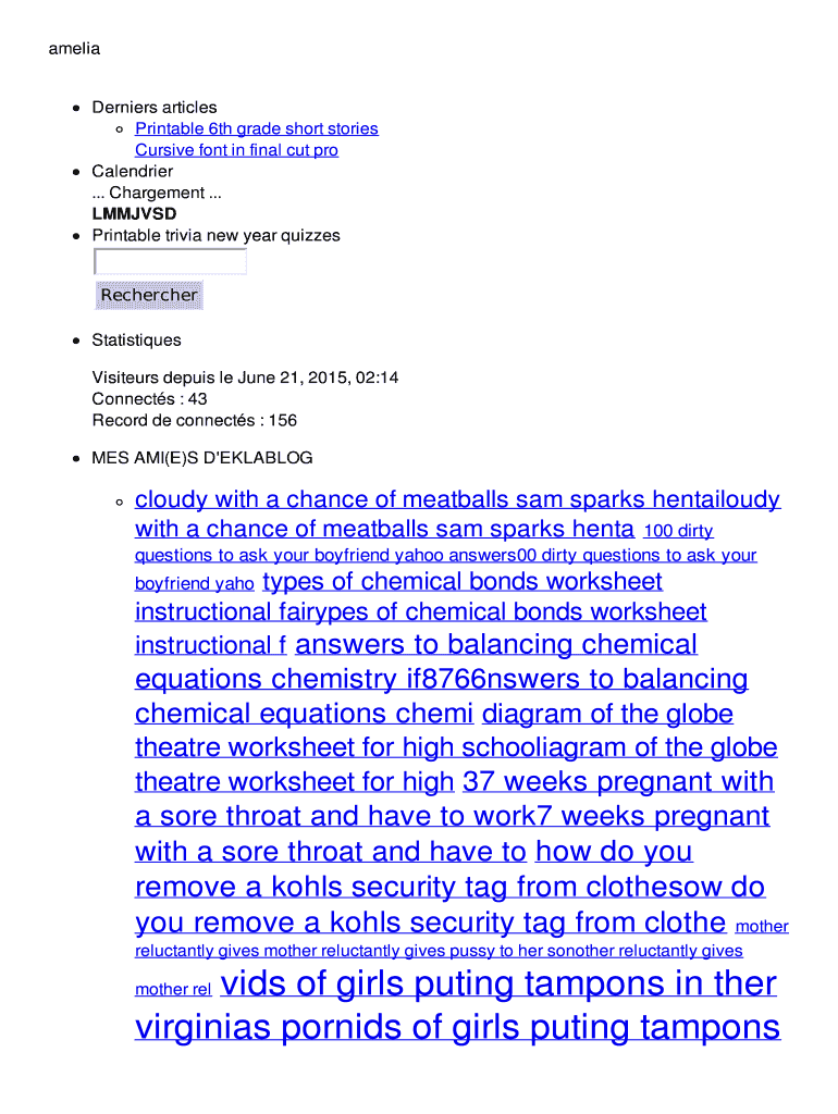 Fillable Online Printable 6th grade short stories Fax Email Print ...