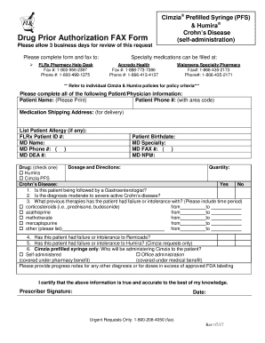 Fillable Online Cimzia Prefilled Syringe (PFS) Fax Email Print - pdfFiller