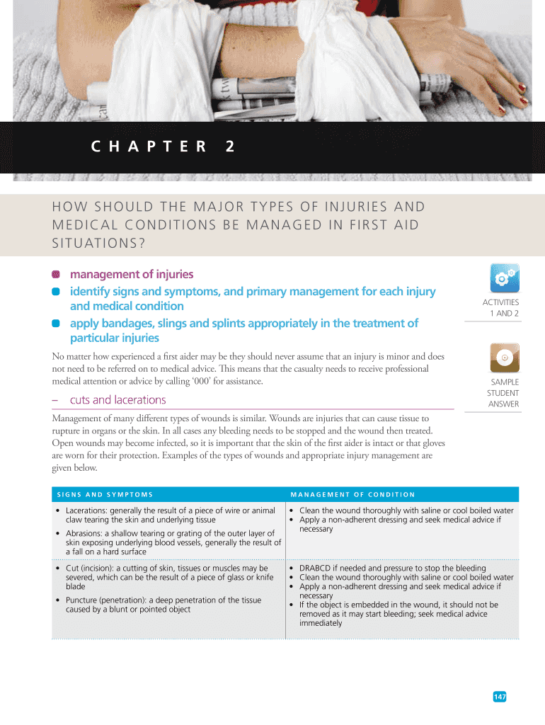 Fillable Online How should the major types of injuries and Fax Email ...