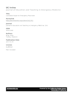 Fillable Online Laceration Repair for Emergency Physicians Fax Email ...