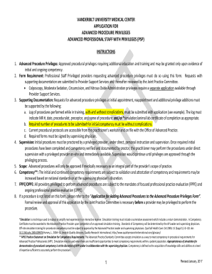 Fillable Online ADVANCED PROCEDURE PRIVILEGES Fax Email Print - pdfFiller