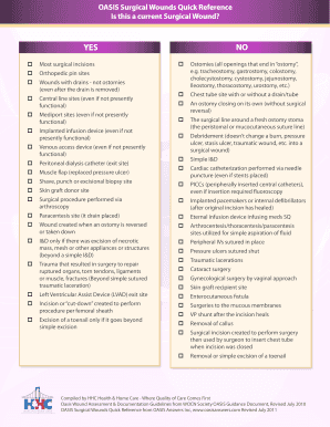 Fillable Online OASIS Surgical Wounds Quick Reference Fax Email Print ...