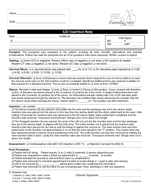 Fillable Online Consent: The procedure was explained to the patient ...