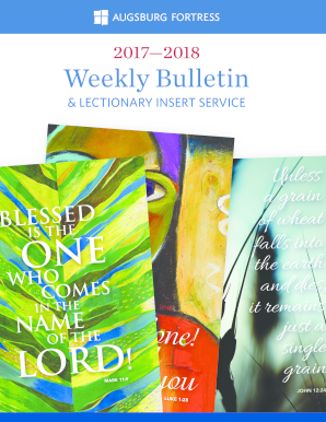 Fillable Online Choose Your Lectionary Insert Fax Email Print - pdfFiller