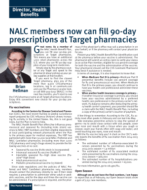 Fillable Online NALC members now can fill 90-day Fax Email Print ...