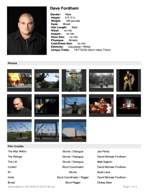 Dave Fordham - Fill Online, Printable, Fillable, Blank | pdfFiller