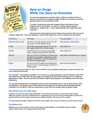 Fillable Online Save on Drugs Fax Email Print - pdfFiller