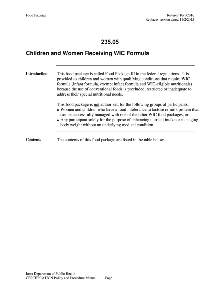 Fillable Online Children and Women Receiving WIC Formula Fax Email ...