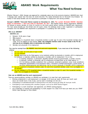 Fillable Online dfcs dhs georgia ABAWDS who lived Fax Email Print ...