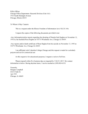 Fillable Online Chicago Police Department -Records Division (Unit 163 ...