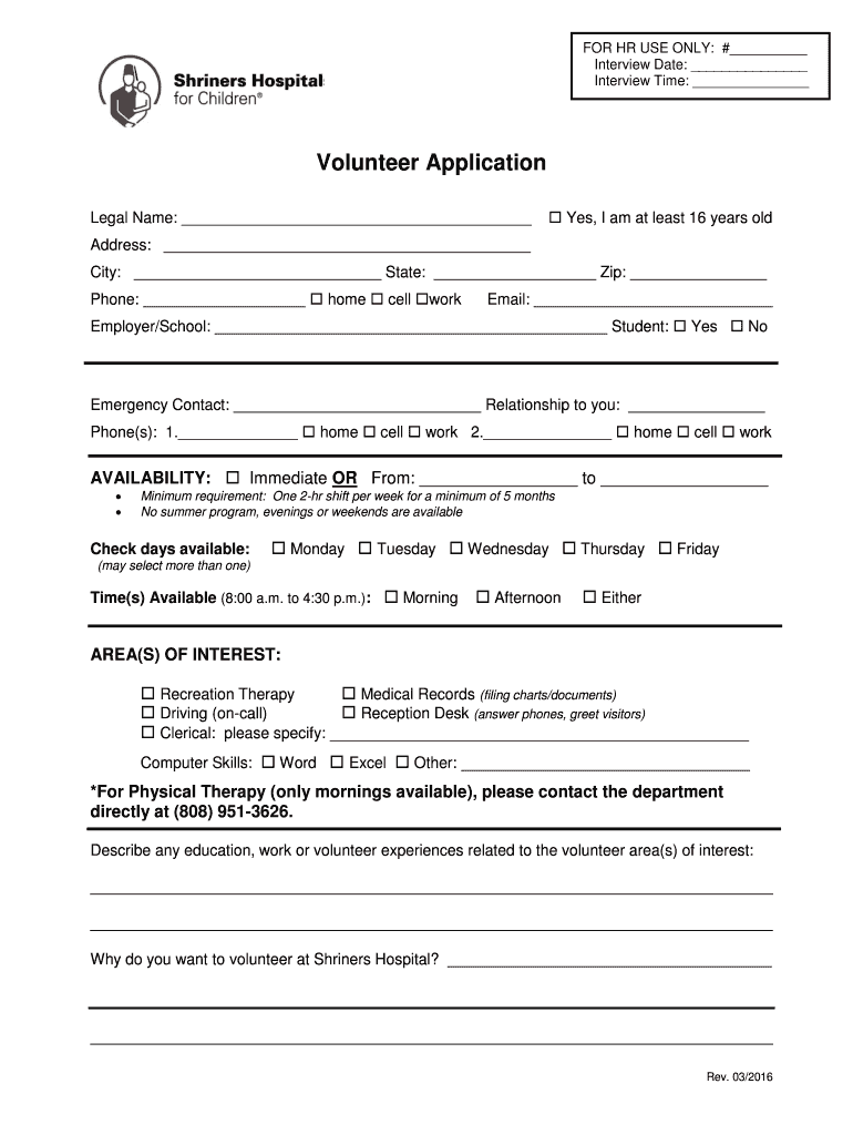 Fillable Online FOR HR USE ONLY: # Fax Email Print - pdfFiller