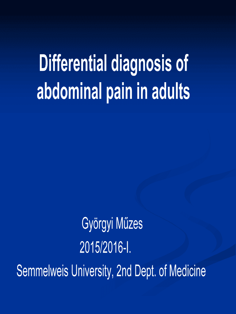 Differential Diagnosis Of Abdominal Pain In Adults at Kaitlyn Corkill blog