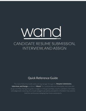 Fillable Online CANDIDATE RESUME SUBMISSION, Fax Email Print - pdfFiller
