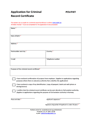 Fillable Online Record Certificate Fax Email Print - pdfFiller