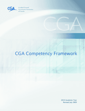Fillable Online CGA Competency Framework Fax Email Print - pdfFiller