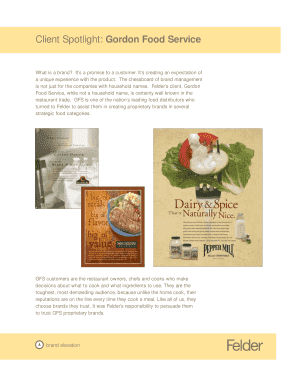 Fillable Online Client Spotlight: Gordon Food Service Fax Email Print ...
