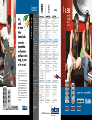 Fillable Online Lexicons three Fax Email Print - pdfFiller