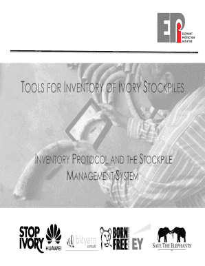 Fillable Online TOOLS FOR INVENTORY OF IVORY STOCKPILES Fax Email Print ...