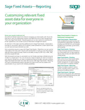 Fillable Online Sage Fixed AssetsReporting Fax Email Print - pdfFiller