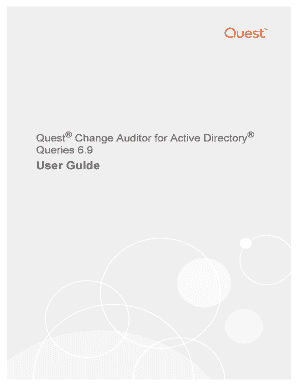 Fillable Online Quest Change Auditor for Active Directory Fax Email ...