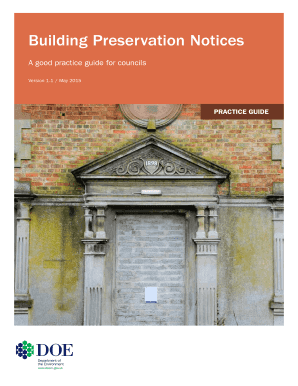 Fillable Online Building Preservation Notices Fax Email Print - pdfFiller