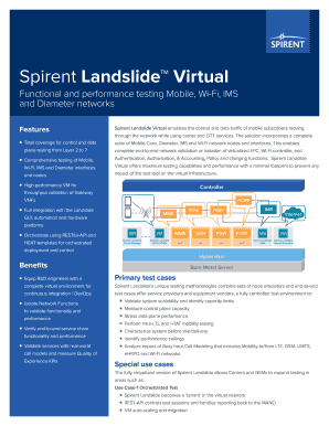 Fillable Online Spirent Landslide Virtual Fax Email Print - pdfFiller