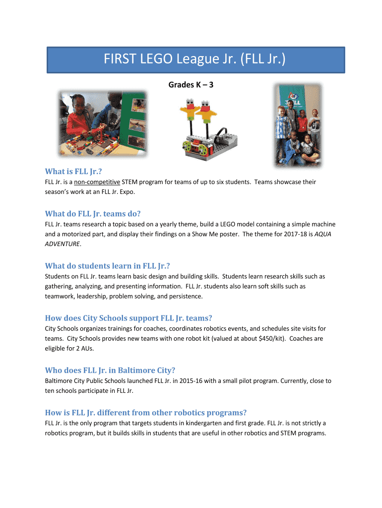 Fillable Online (FLL Jr Fax Email Print - pdfFiller