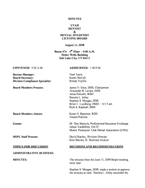 Fillable Online dopl utah LICENING BOARD Fax Email Print - pdfFiller